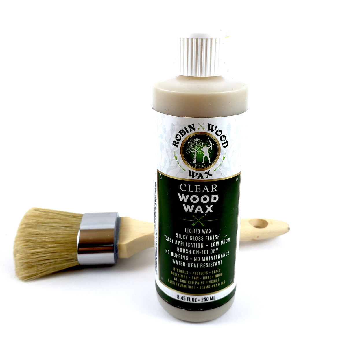 Robin Wood liquid sealer wax with brush – Robinwoodwax.com